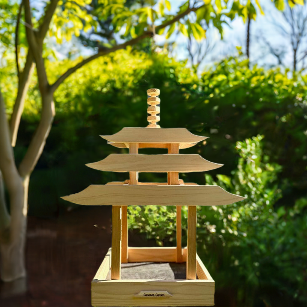Grand Pagoda XL Asian Style Platform Bird Feeder – Ganeko's Garden ...