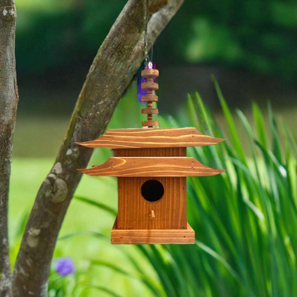 Jinja Asian Style Bird House – Ganeko's Garden & Woodworks